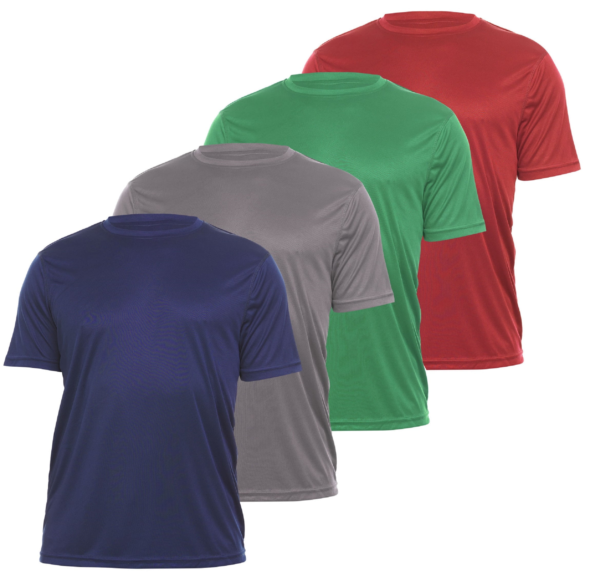 Daresay 4 Pack: Men's Dri Fit Moisture Wicking Gym Shirts (up to Size ...