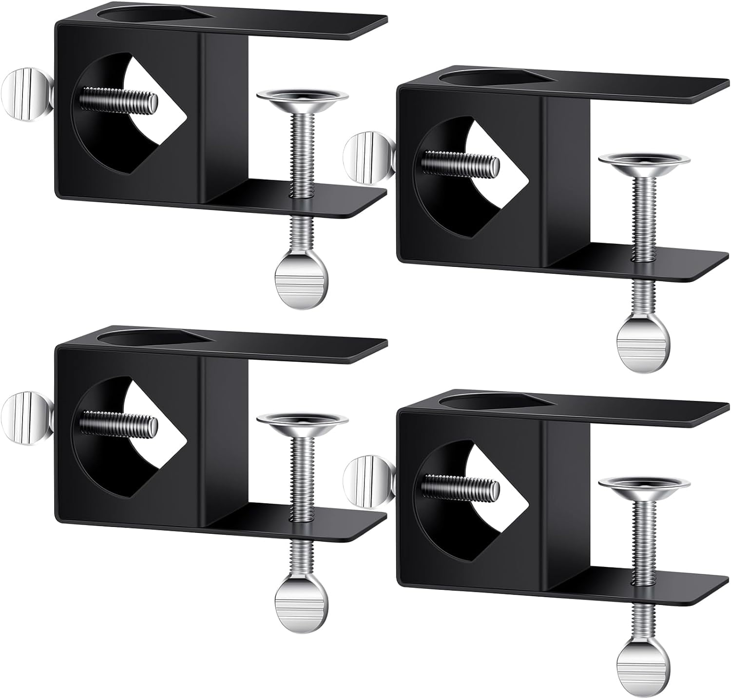 4 Pack Deck Torch Clamp Mounting Part Porch Rail Clamp Universal Pole ...