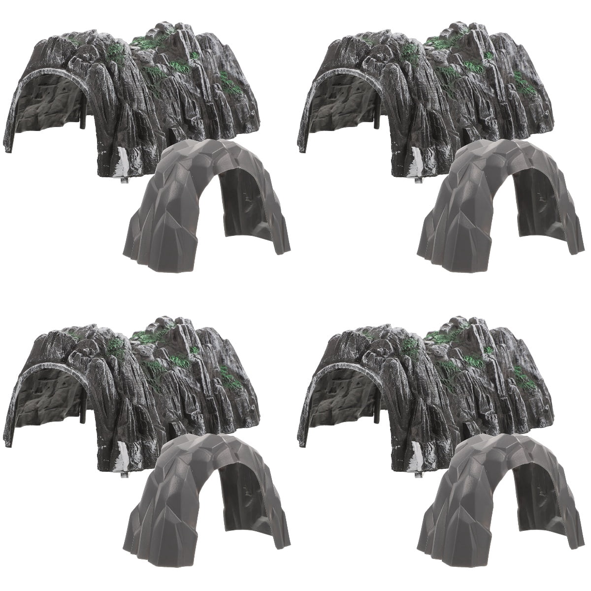 4 Pack Decorative Train Tunnel Playing Toy Model Tunnels Car Child ...