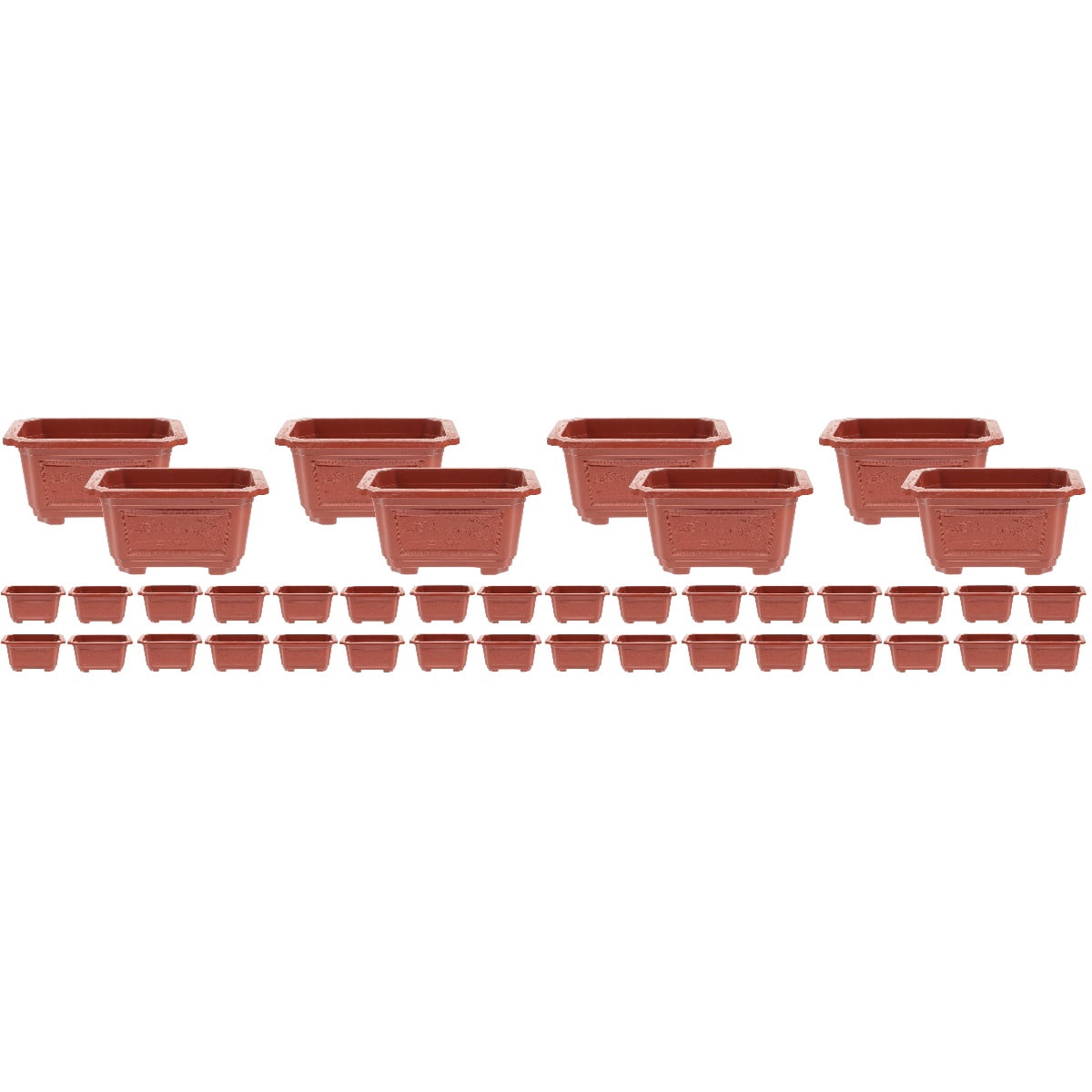 4 Pack Deep Plant Nursery Pot for Plants Indoor Flowerpot Vegetable ...