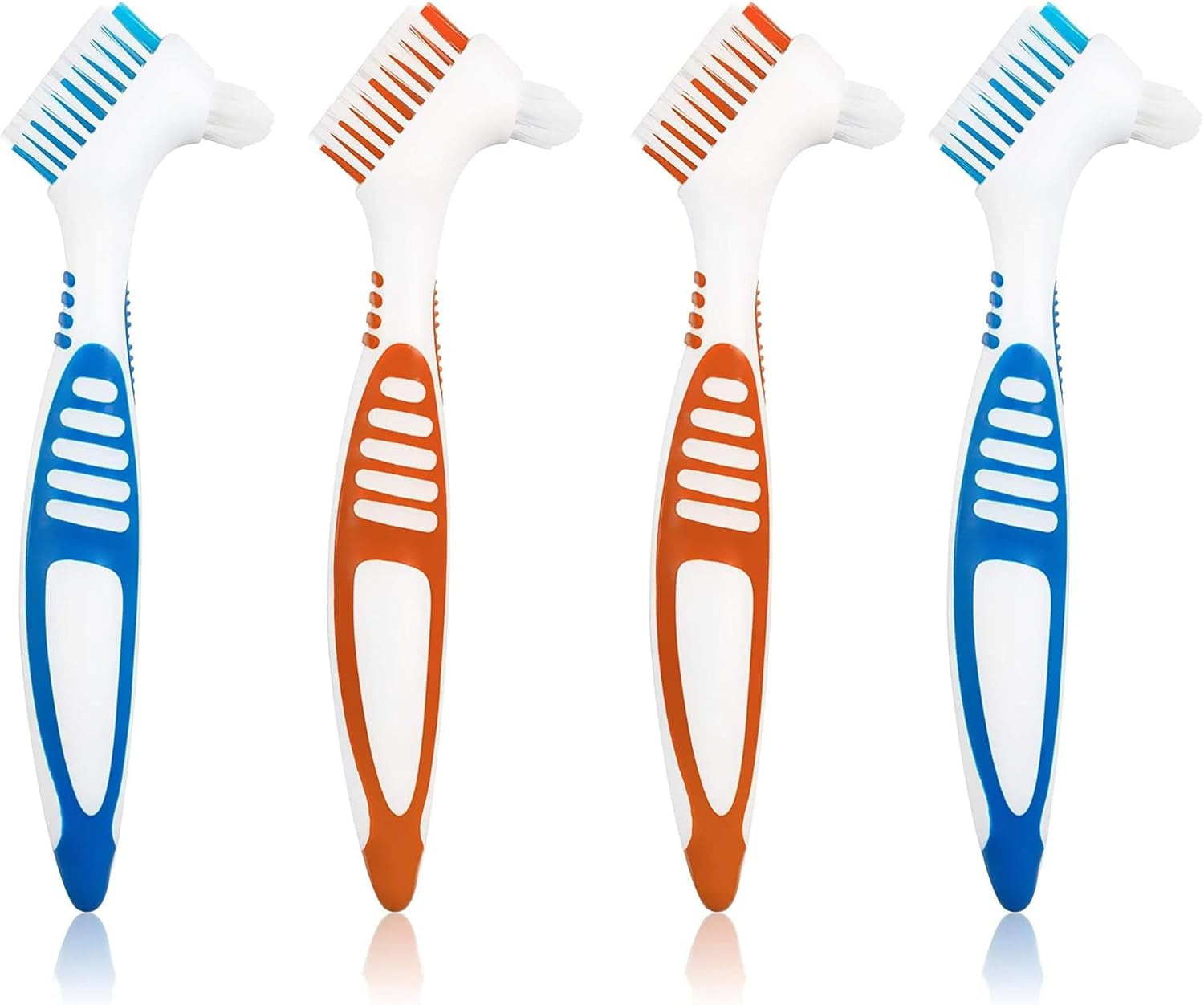 4-Pack Denture Cleaning Brush Set - Premium Hygiene Denture Cleaner Set ...