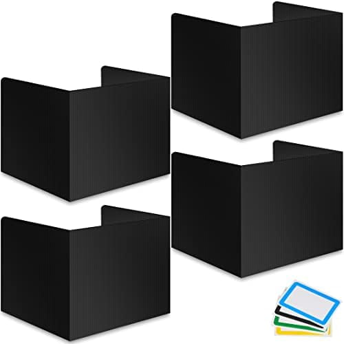 4-Pack Desk Dividers for Students - Durable & Waterproof Plastic Study ...