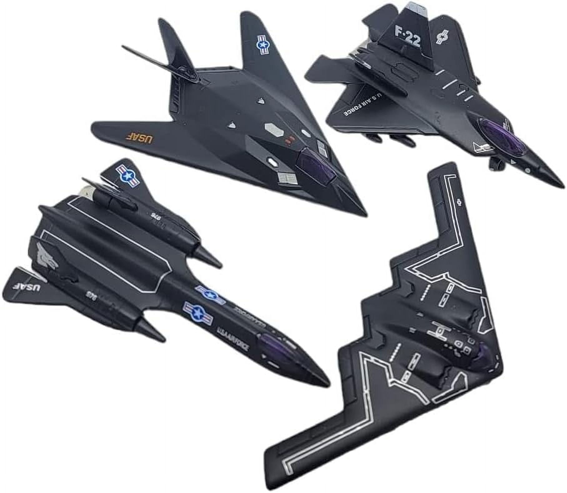 4 Pack- Die-Cast Pullback Stealth Bomber Models (4.25"-5.25") SR-71 ...