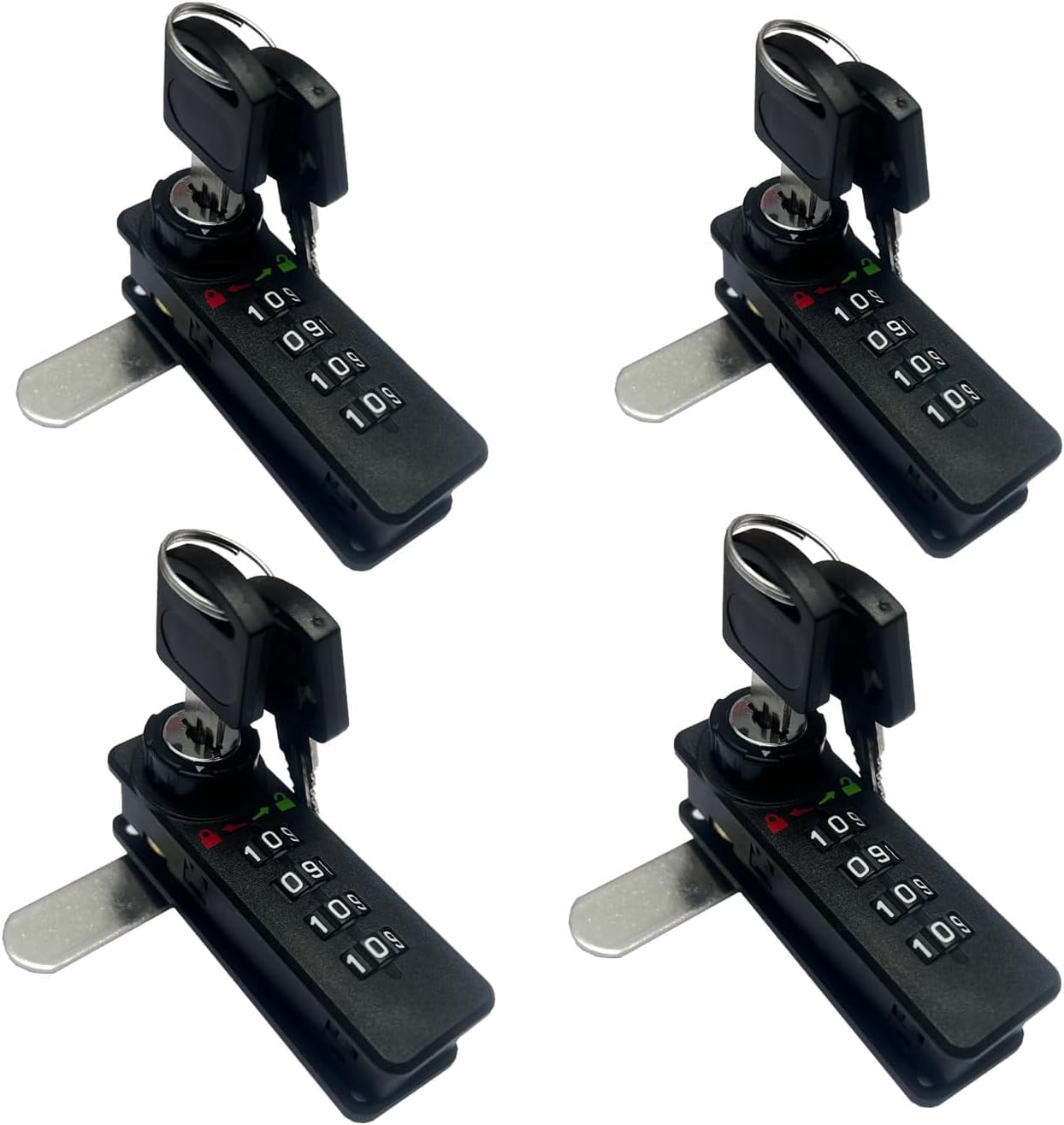 4 Pack Digital Combination Cabinet Lock - Password Entry, Cam Lock for ...