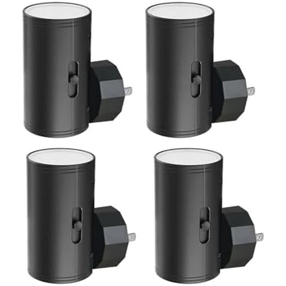 4 Pack Dimmable LED Night Light Plug-in with Dusk to Dawn Sensor, 5000K ...