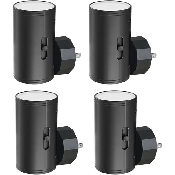 4 Pack Dimmable LED Night Light Plug-in with Dusk to Sensor, 5000K ...