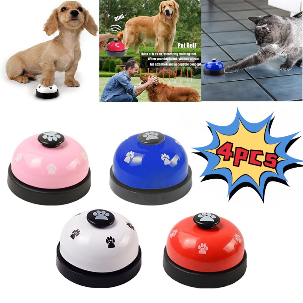 4 Pack Dog Door Bells, Dog Doorbell to go Outside Puppy Train Bell for ...