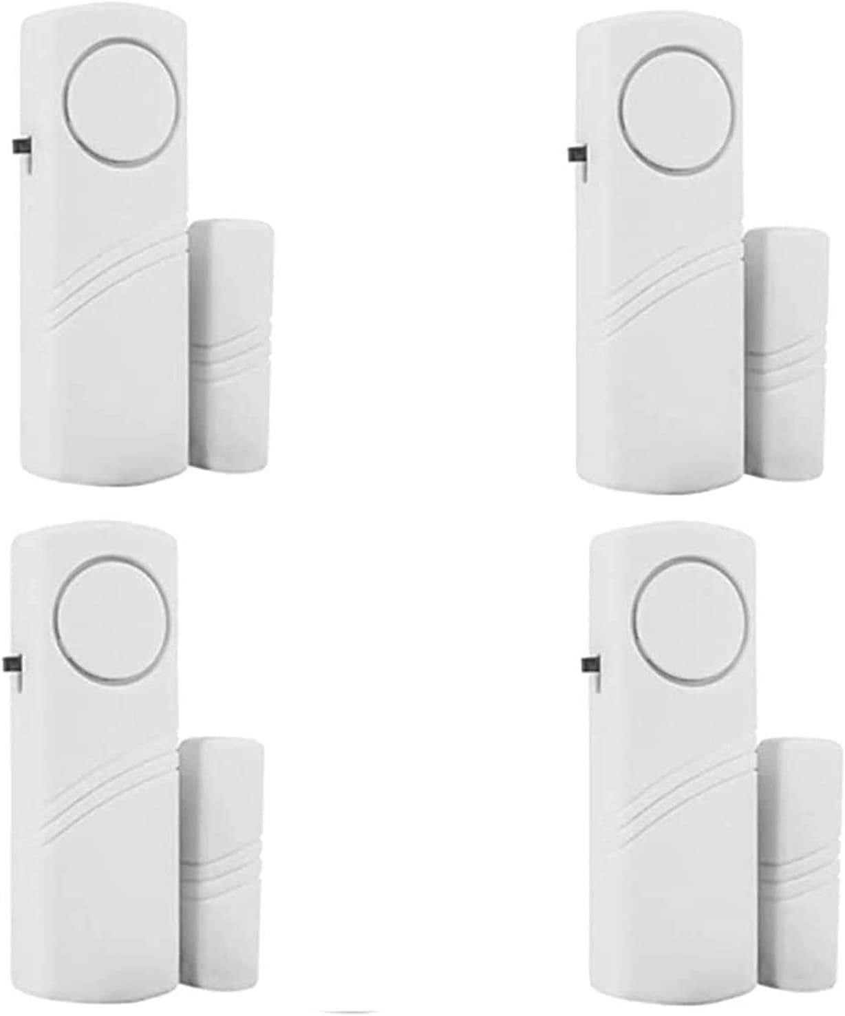 4 Pack Door Window Alarm, Magnetic Burglar Alert Sensor, Loud Door ...