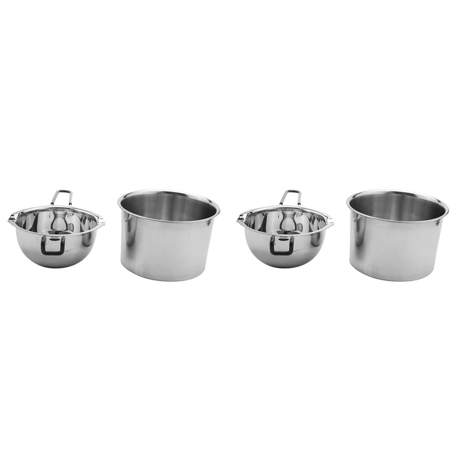 4 Pack Double Boiler Pot Set Stainless Steel Melting Pot for Melting ...