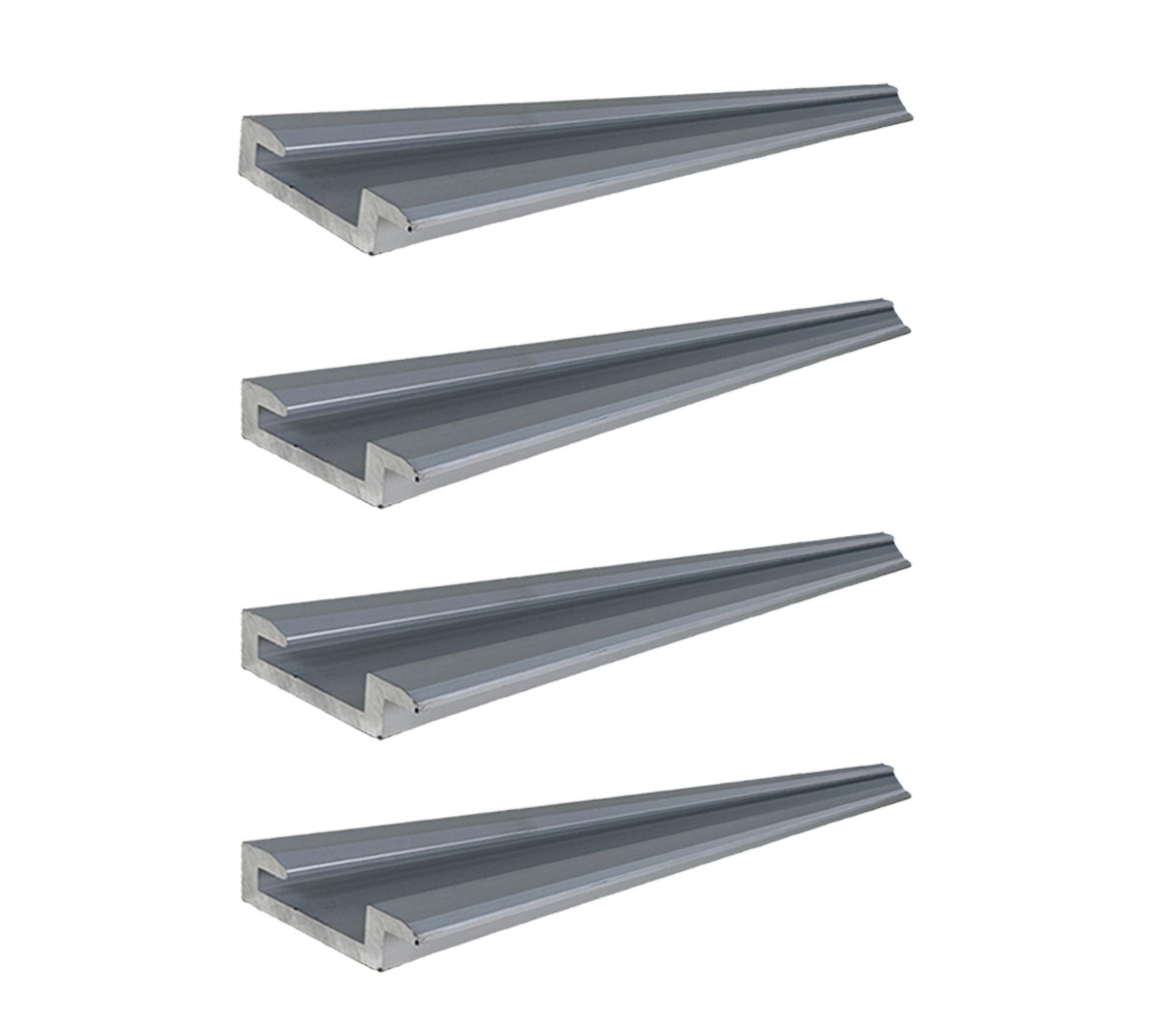 (4 Pack) Double L Sliding Winch Track - 6ft Aluminum - LL Track for ...