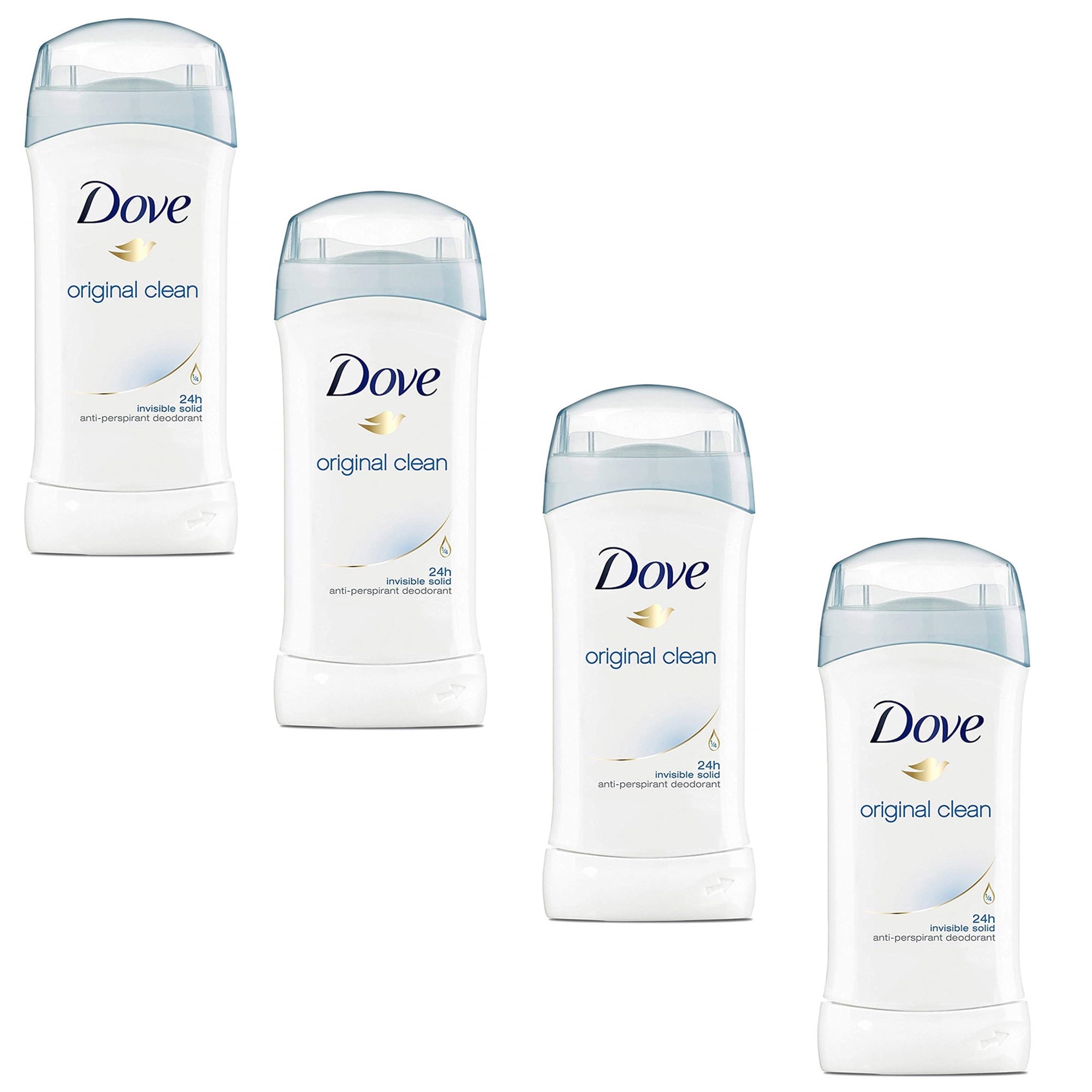 (4 Pack) Dove Anti-Perspirant Deodorant, Invisible Solid, Original ...