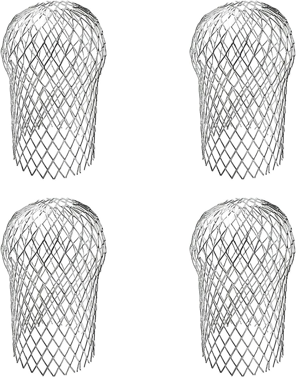 4 Pack Downspouts Gutter Guard Aluminum Filter Strainer Expandable ...