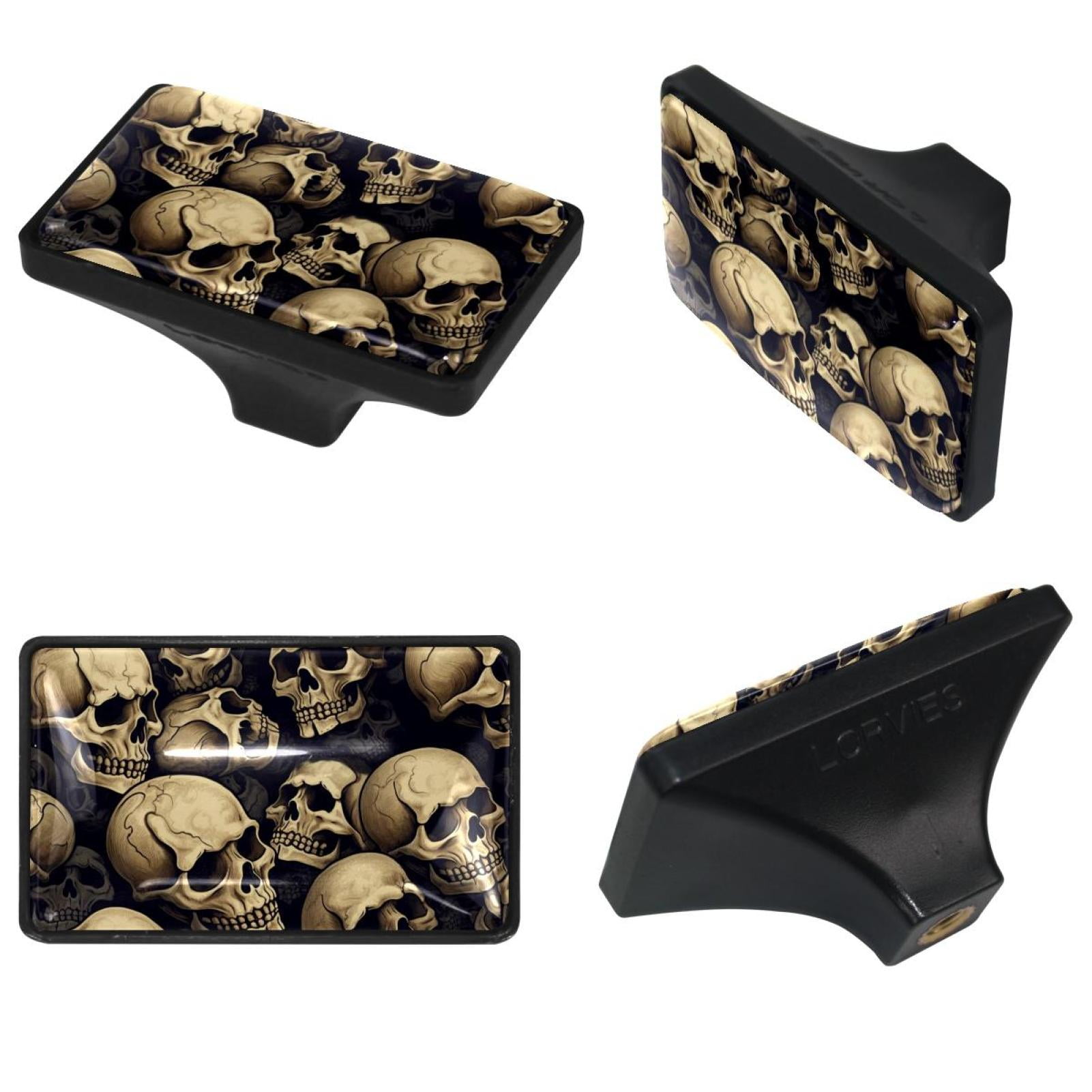 4 Pack Drawer Knob Pull Handle, Scary Skulls Kitchen Cabinet Knobs, ABS ...
