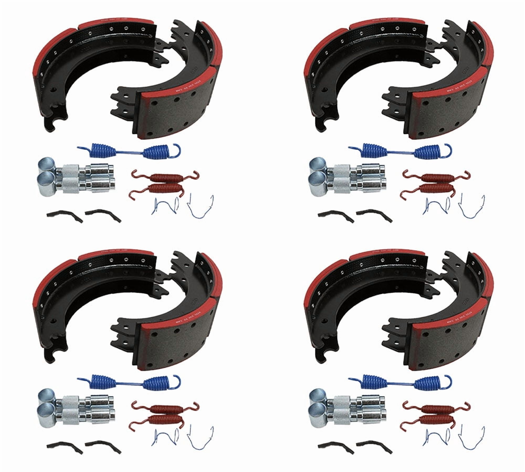 (4 Pack) Drum Brake Shoe Kit with 23K 312 ning Replaces 4715Q, Haldex ...