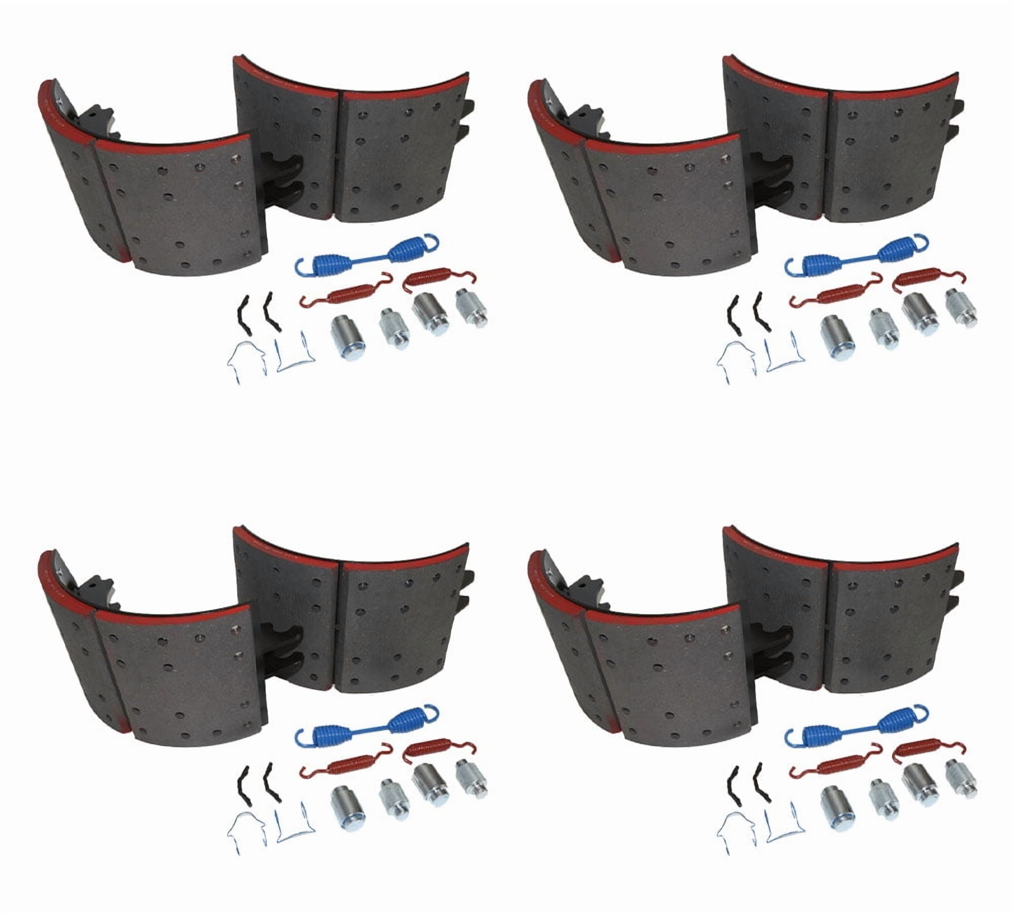 (4 Pack) Drum Brake Shoe Kit with 23K ning Compatible w/Haldex ...
