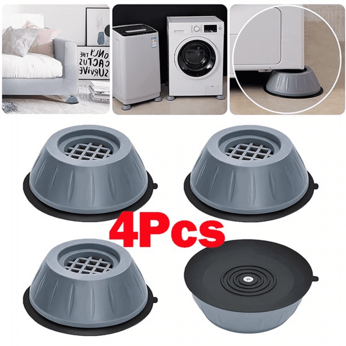 YaFex-goods Dryer Washer Vibration Pads,Washing Machine Stabilizer 4 ...