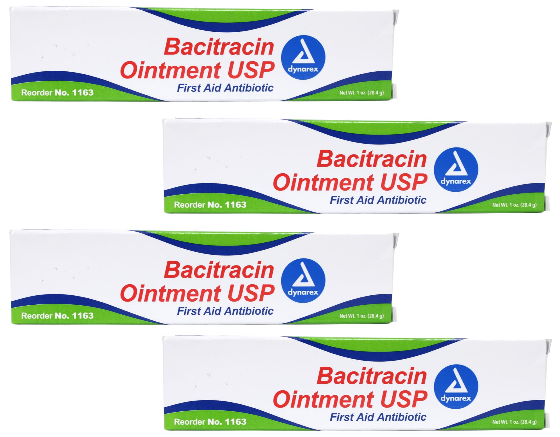 4 Pack Dynarex Bacitracin First Aid 1163 Antibiotic Ointment 1oz