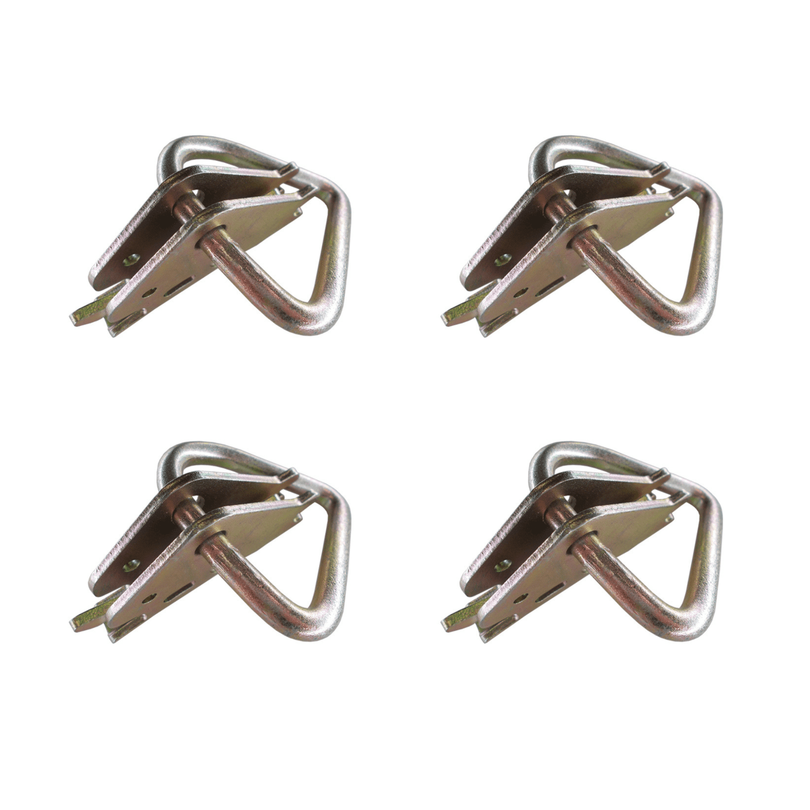 4 Pack E Track 2" D Ring Tie Down Fitting for Enclosed Trailer Tie Down ...