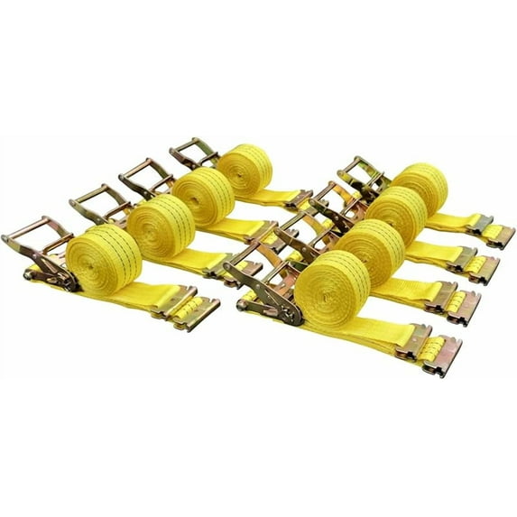4 Pack E-Track Ratchet Straps 2" x15' 4400LB Tie Down - Walmart.com