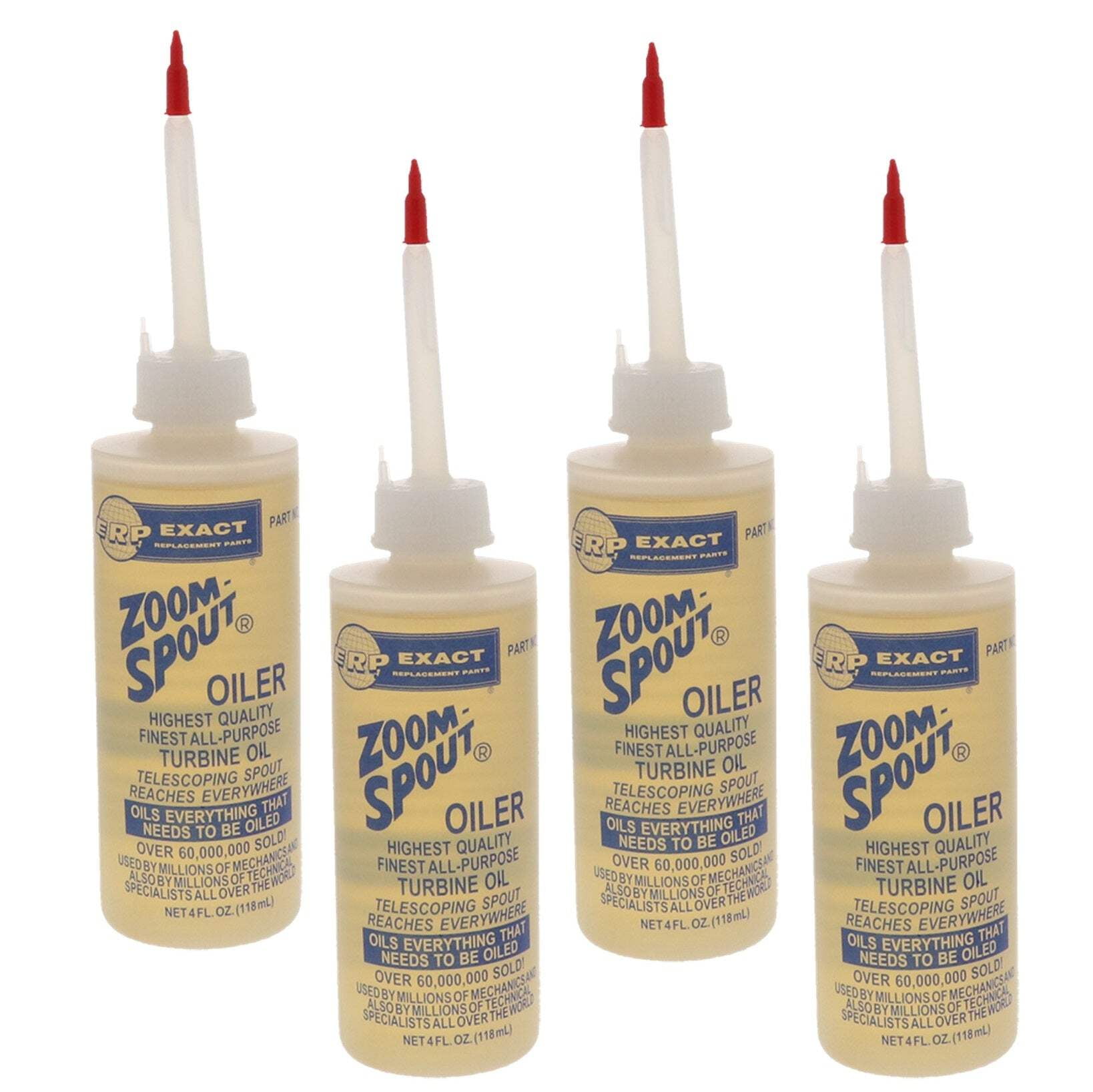 (4 Pack) ERP ZS75 Zoom Spout Oiler, Multi Purpose Precision Oiler ...