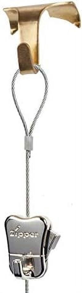 4 Pack Each STAS Moulding Hooks + Steel Cables with Loop + Zipper Hooks ...