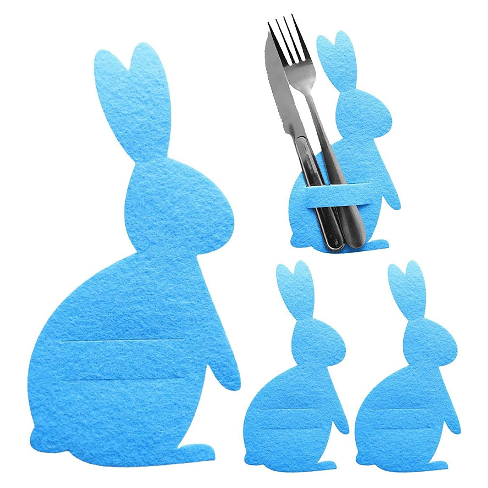 4-Pack Easter Bunny Cutlery Bag - Walmart.com
