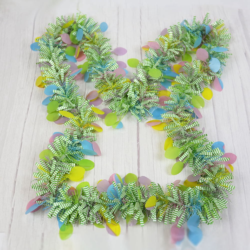 4 Pack Easter Decoration Garland 26ft PET Hanging Party Accessory ...