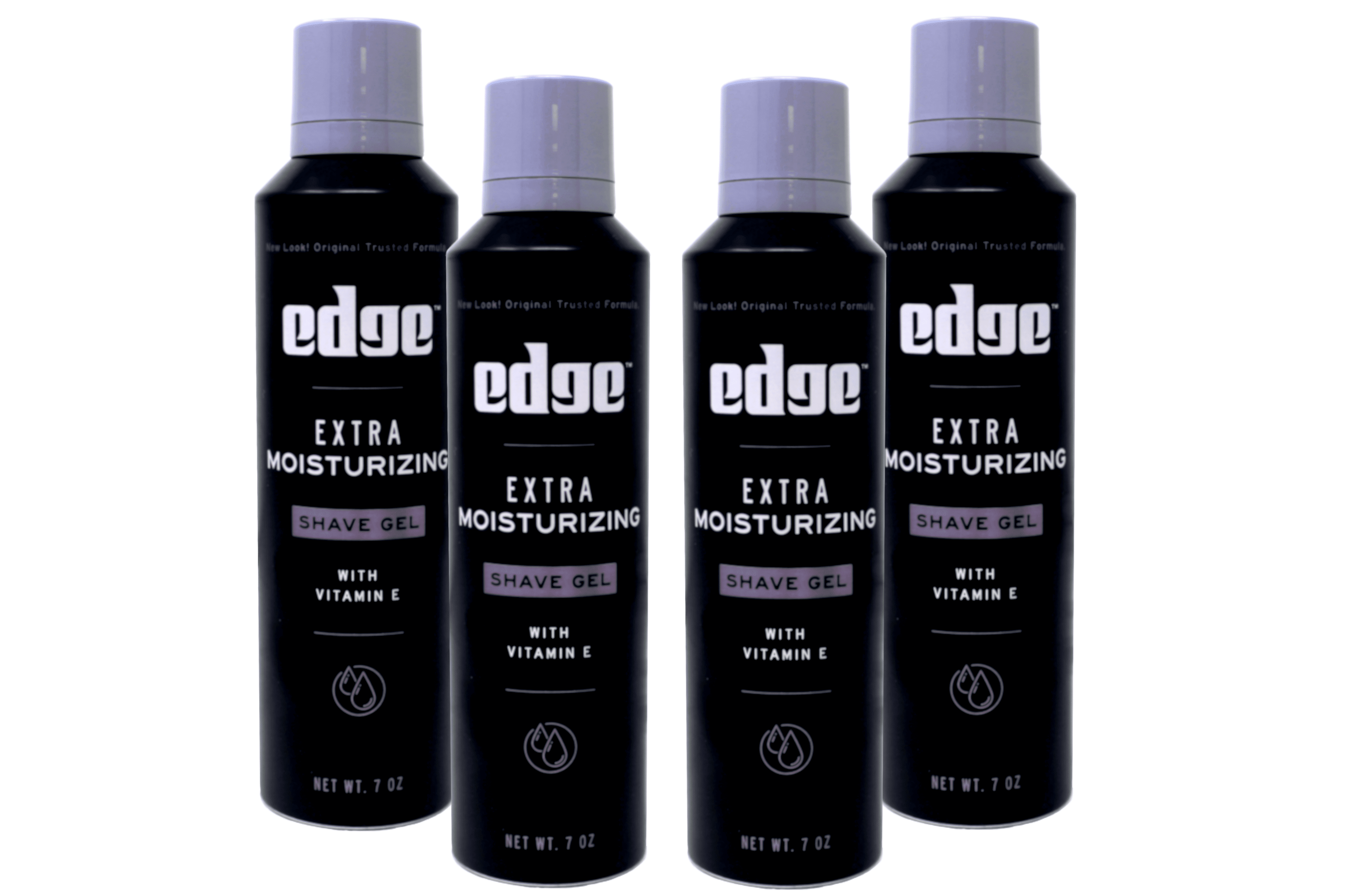 4 Pack - Edge Extra Moisturizing Shave Gel with Vitamin E, Shave Gel ...