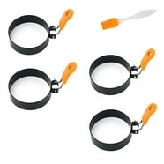 LUCKWEO 10pcs Set Fried Egg Mold Ring Molds， Egg Shaper Pancake Maker ...