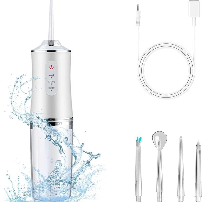 4-Pack Electric Water Flosser with Smart Chip, Portable Oral Irrigator ...
