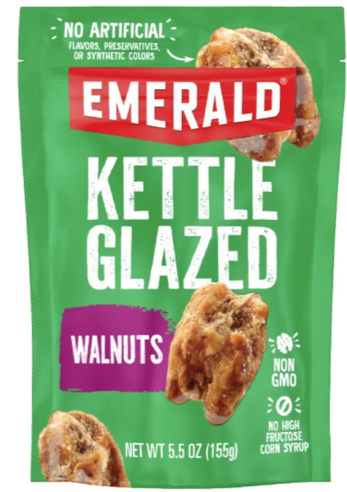 (4 Pack) Emerald Kettle Glazed Walnuts 5.5 oz – Sweet & Crunchy Snack ...