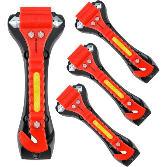 4-Pack Emergency Escape Hammer Seat Belt Cutter,Auto Car Safety Hammer ...