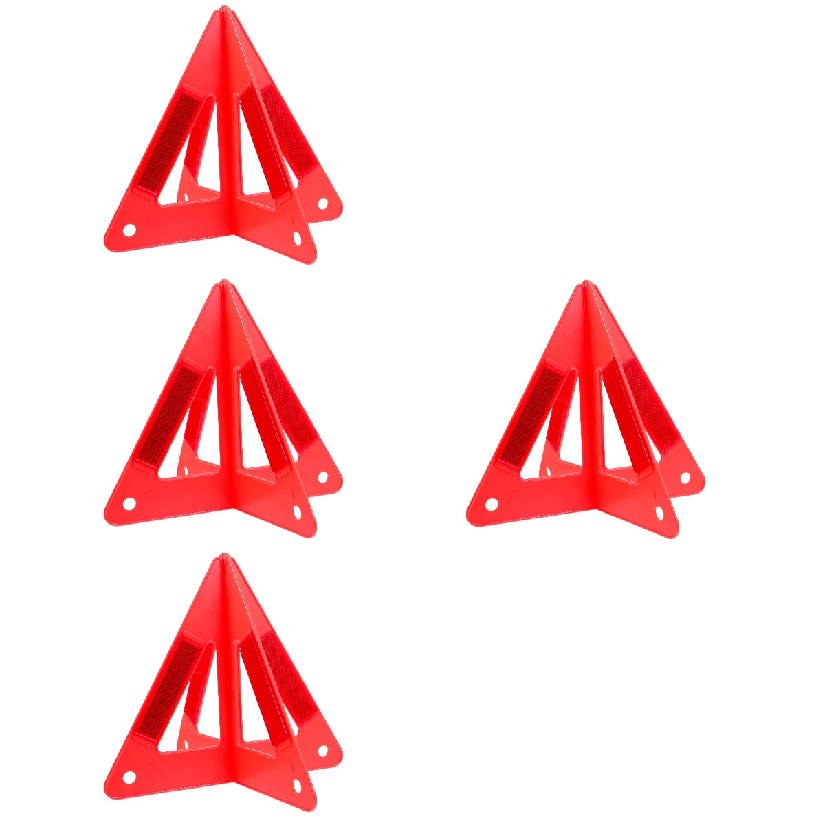 4 Pack Emergency Triangle Reflector Reflective Neon Sign Red - Walmart.com