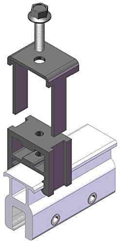 4 Pack End Clamp MageClamp Mounting Kits for Standing Seam Metal Roof ...