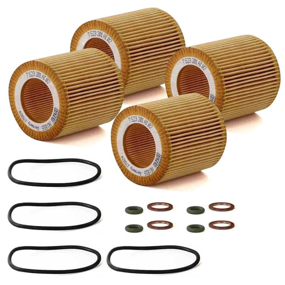 4 Pack Engine Oil Filiter For BMW F06 F10 F22 F30 F31 F32 F33 F36 220i ...