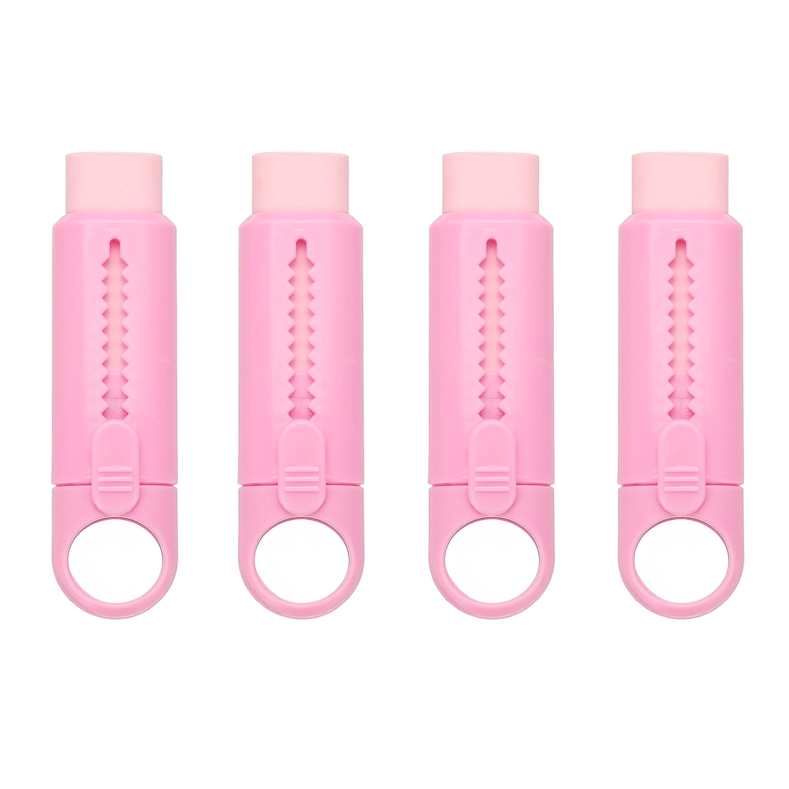 4 Pack Erasers, Sliding Retractable Eraser Push Pull Cute Pencil ...