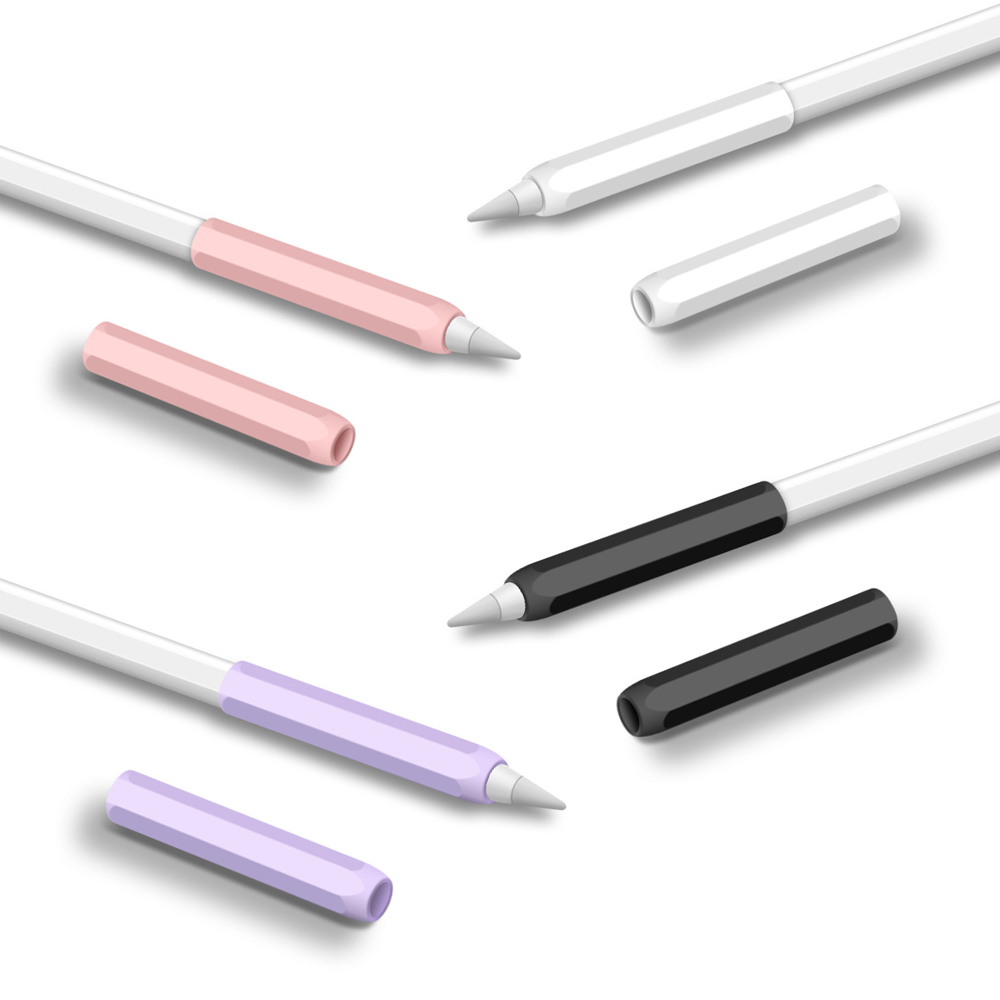 4 Pack Ergonomic Grip Compatible With Apple Pencil 1/2 Gen,Silicone ...