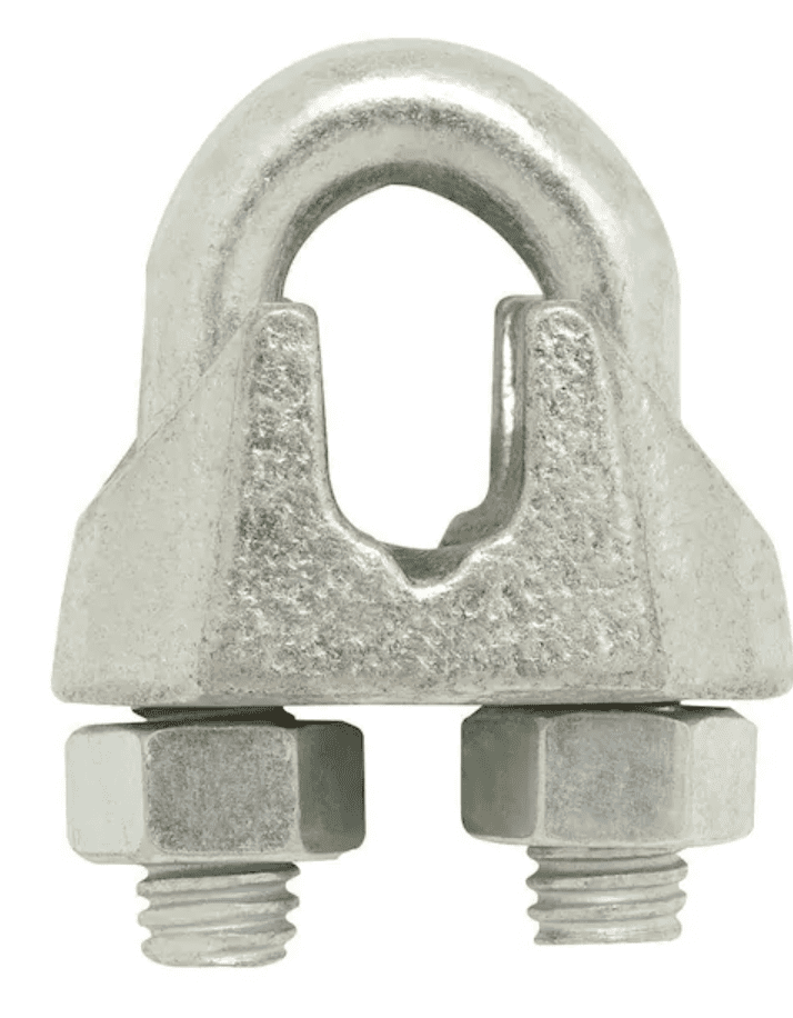 4 Pack Everbilt 1/8 in Zinc-Plated Wire Cable Rope Wire Looping Clip ...