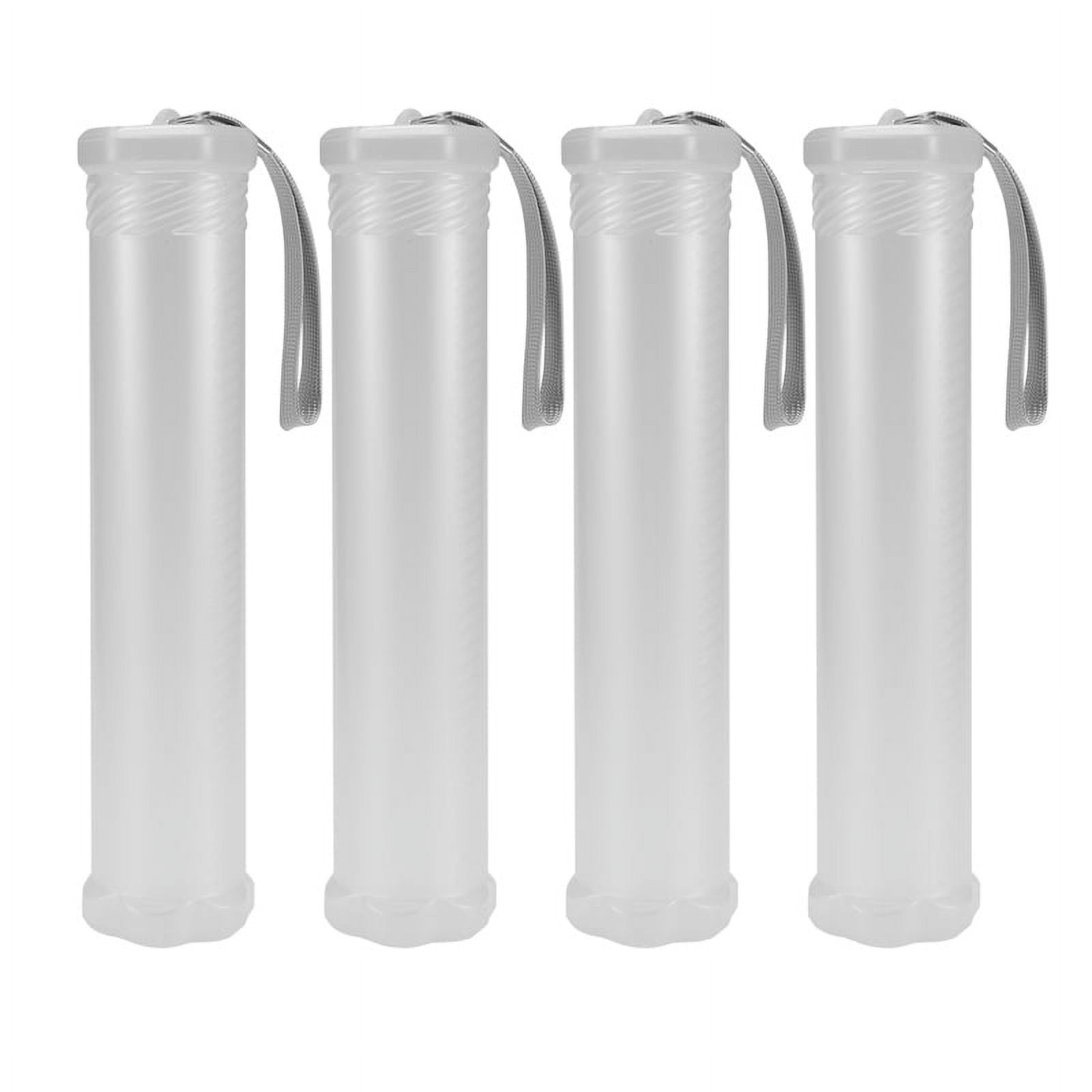 4 Pack Extendable Plastic Paint Brush Case, Clear Long Holder Tube ...