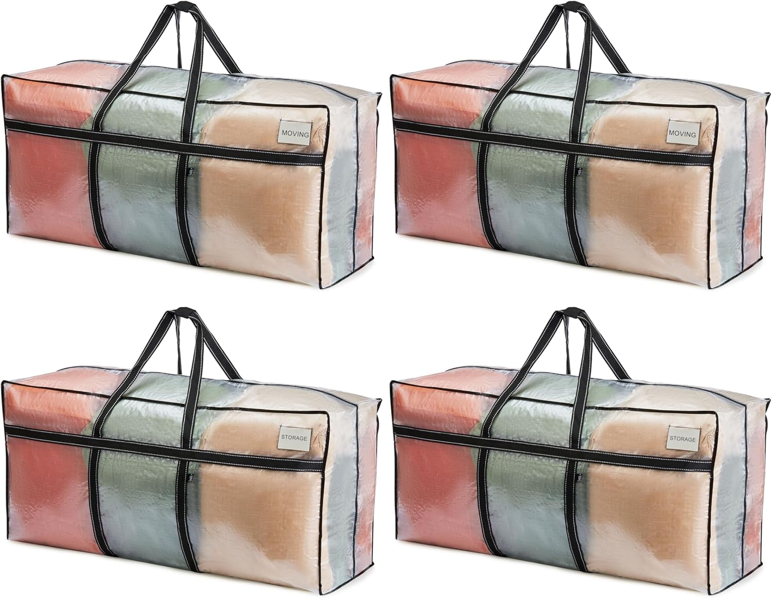 4 Pack Extra Large Moving Bags, Heavy Duty Storage, Moving Boxes, Large ...