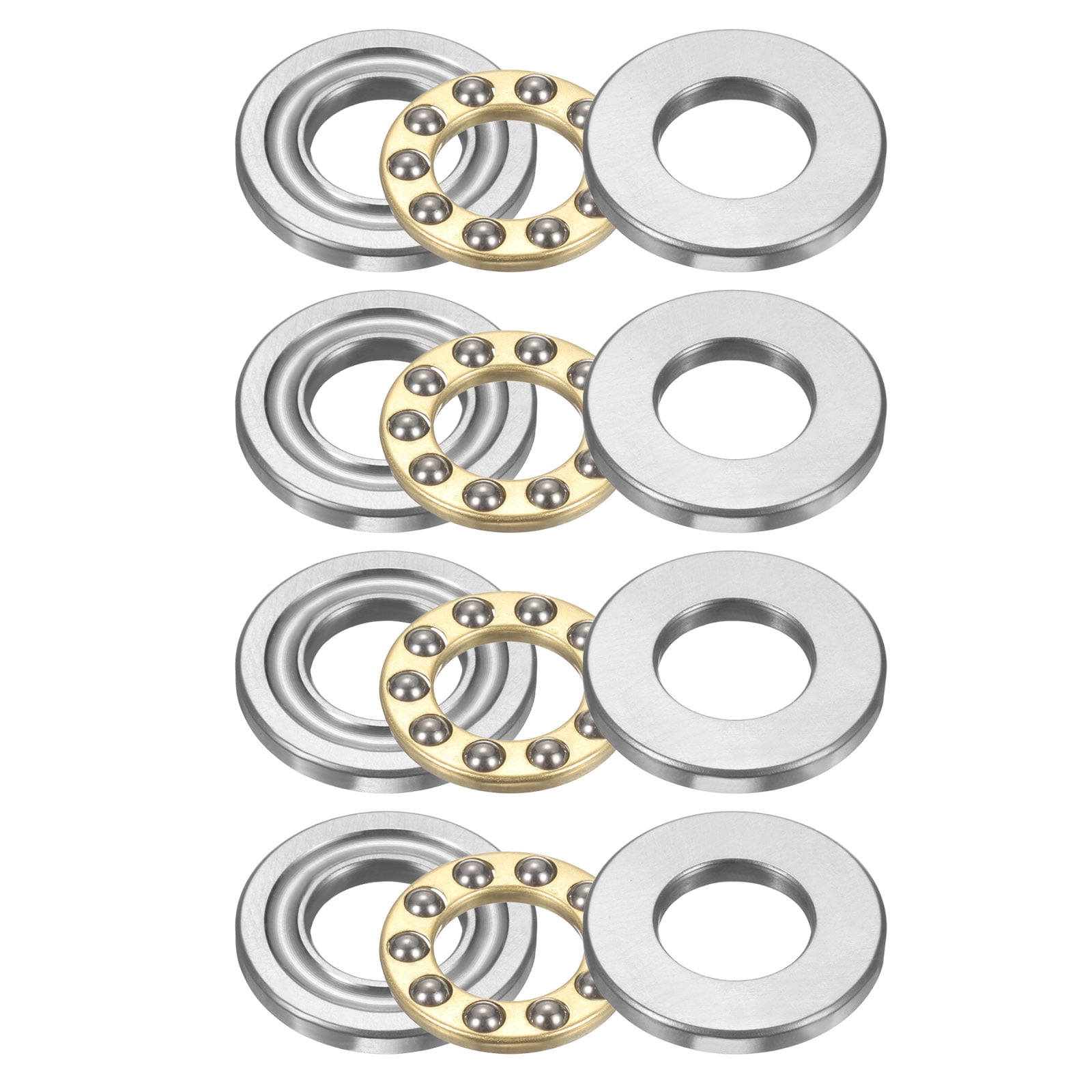 4 Pack F10-20M Thrust Ball Bearings, 10mm x 20mm x 7mm Miniature Thrust ...