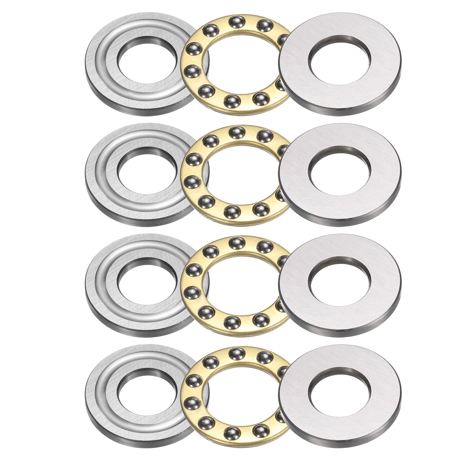 4 Pack F10-22M Thrust Ball Bearings, 10mm x 22mm x 7mm Miniature Thrust ...