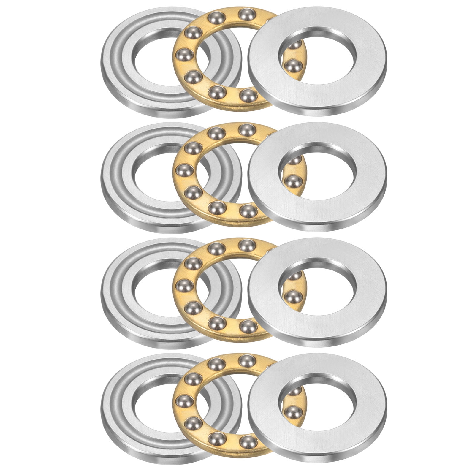 4 Pack F11-21M Thrust Ball Bearings, 11mm x 21mm x 7mm Miniature Thrust ...