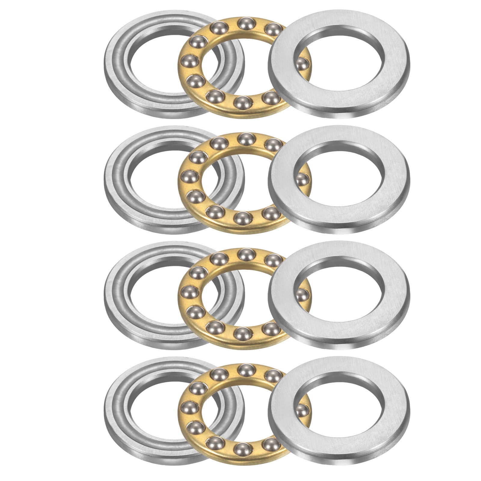 4 Pack F12-20M Thrust Ball Bearings, 12mm x 20mm x 7mm Miniature Thrust ...