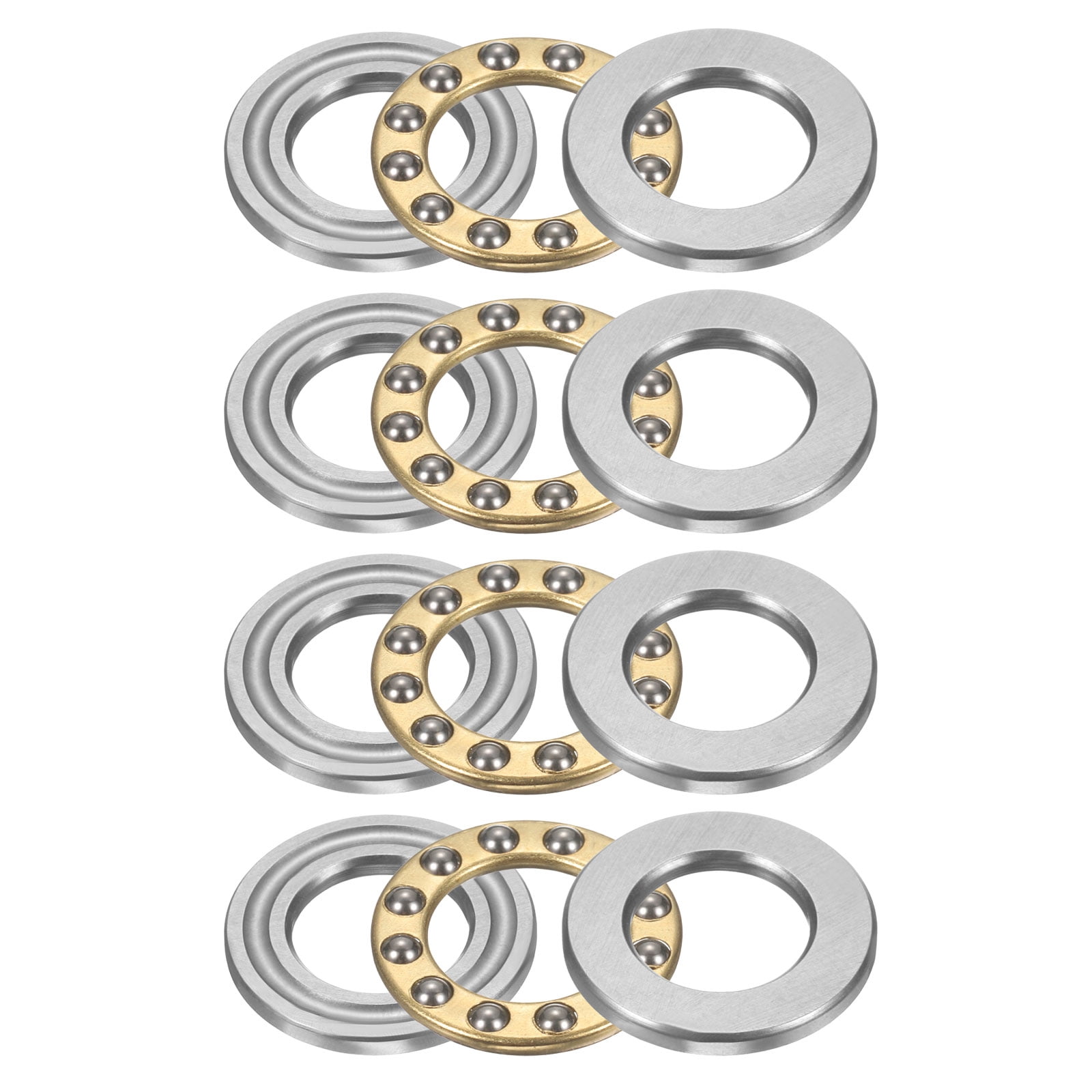4 Pack F12-22M Thrust Ball Bearings, 12mm x 22mm x 7mm Miniature Thrust ...