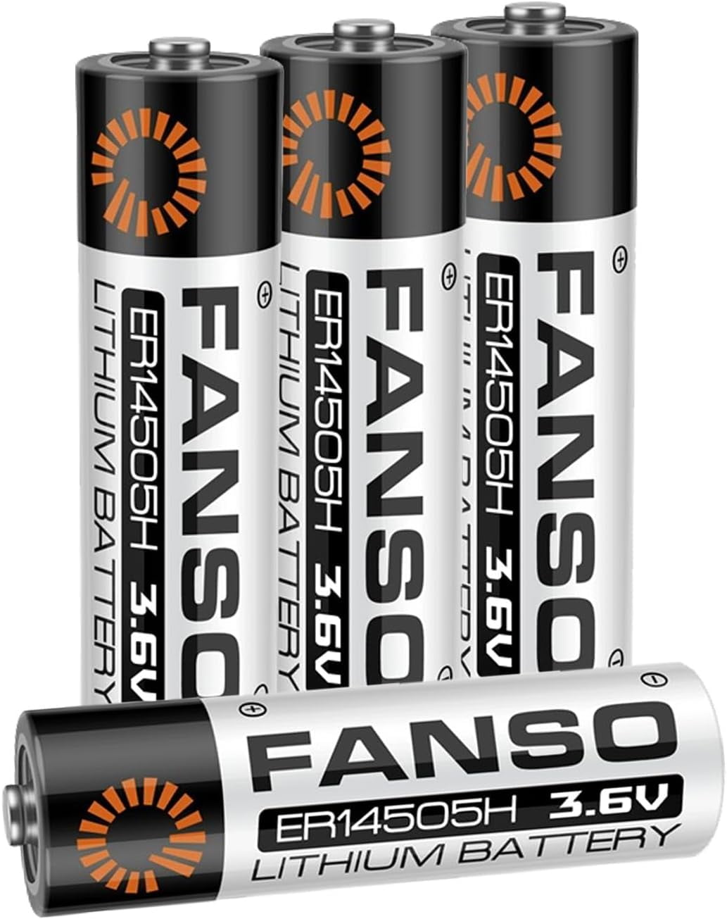 4 Pack FANSO ER14505H 3.6V Lithium Battery 2700mAh ER14505 LS14500 Li ...