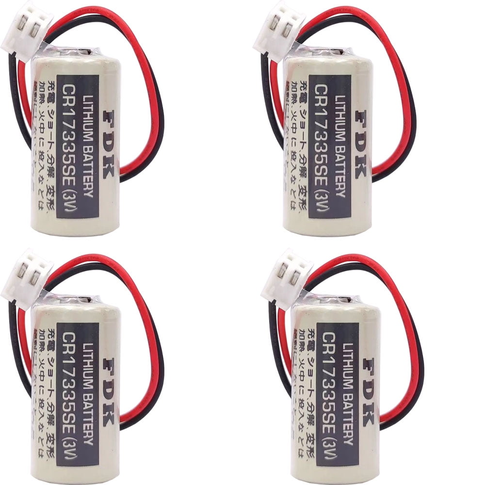 (4-Pack) FDK CR17335SE 3V PLC Battery for Epson Robot Controller RC ...