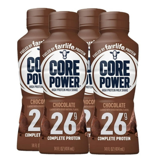 4 Pack | Lactose-Free Fairlife Core Power High Protein Shake, Chocolate ...