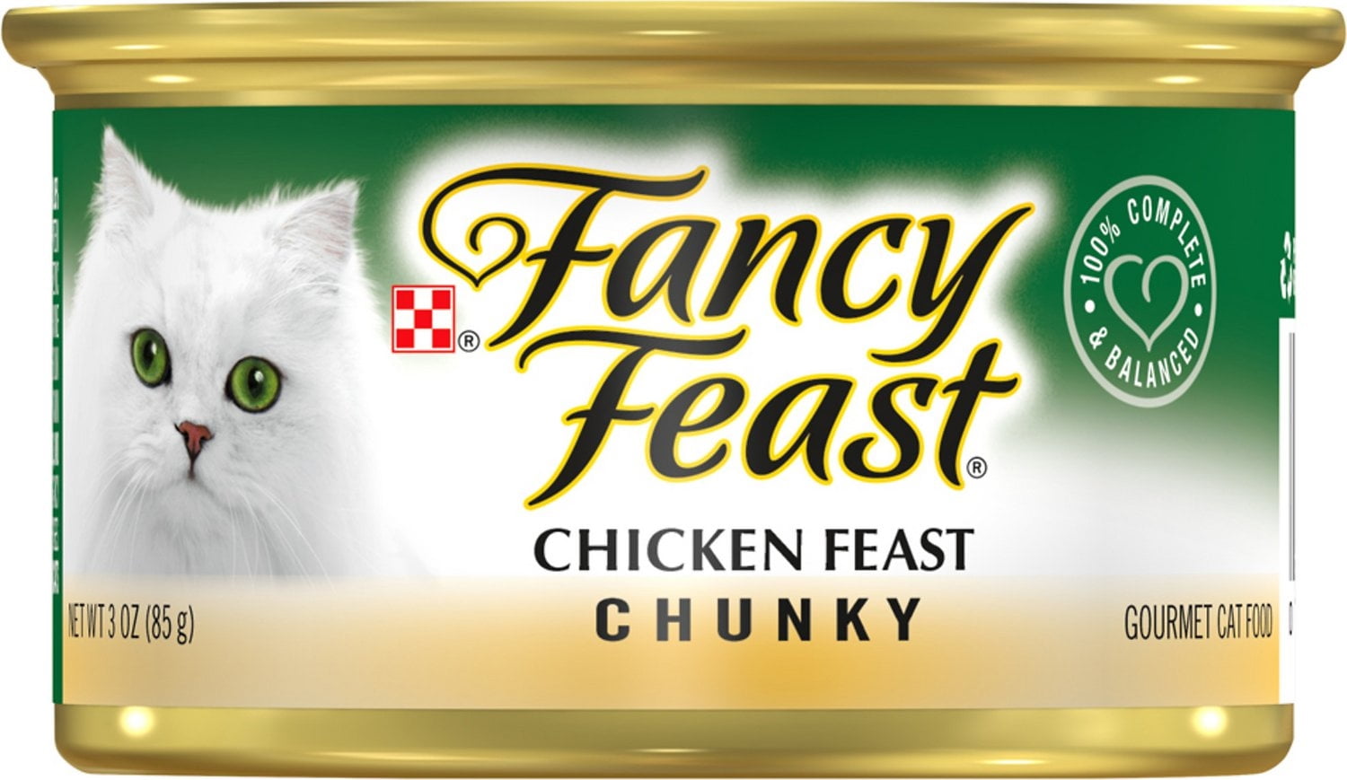 ( 4 Pack ) Fancy Feast Purina Grain Free Wet Cat Food, Chunky Chicken ...