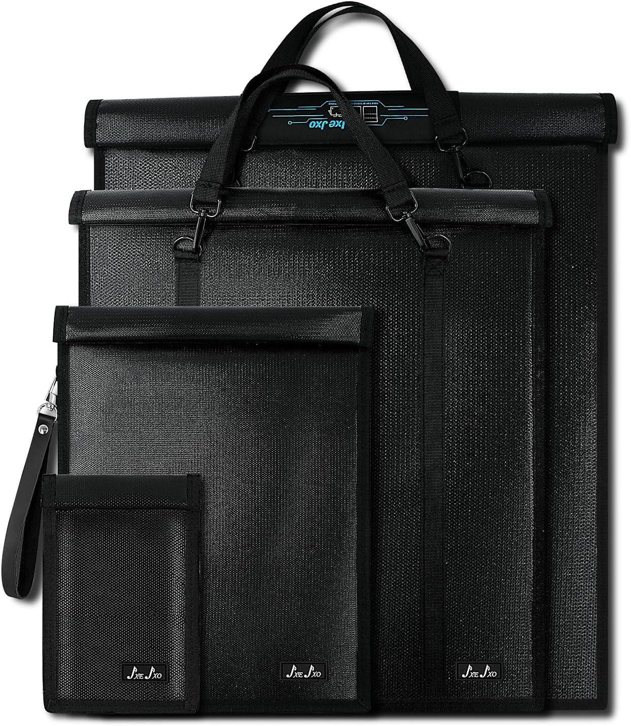 4 Pack Faraday Bags Military Grade, Extra Large Faraday Bag for Laptops & Tablets & Phones ...